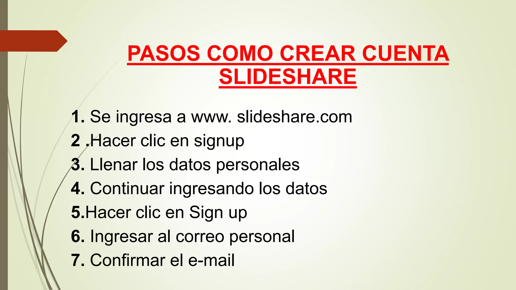 Diapositiva como crear cuentas slideshare, scribd y youtube | PPTX