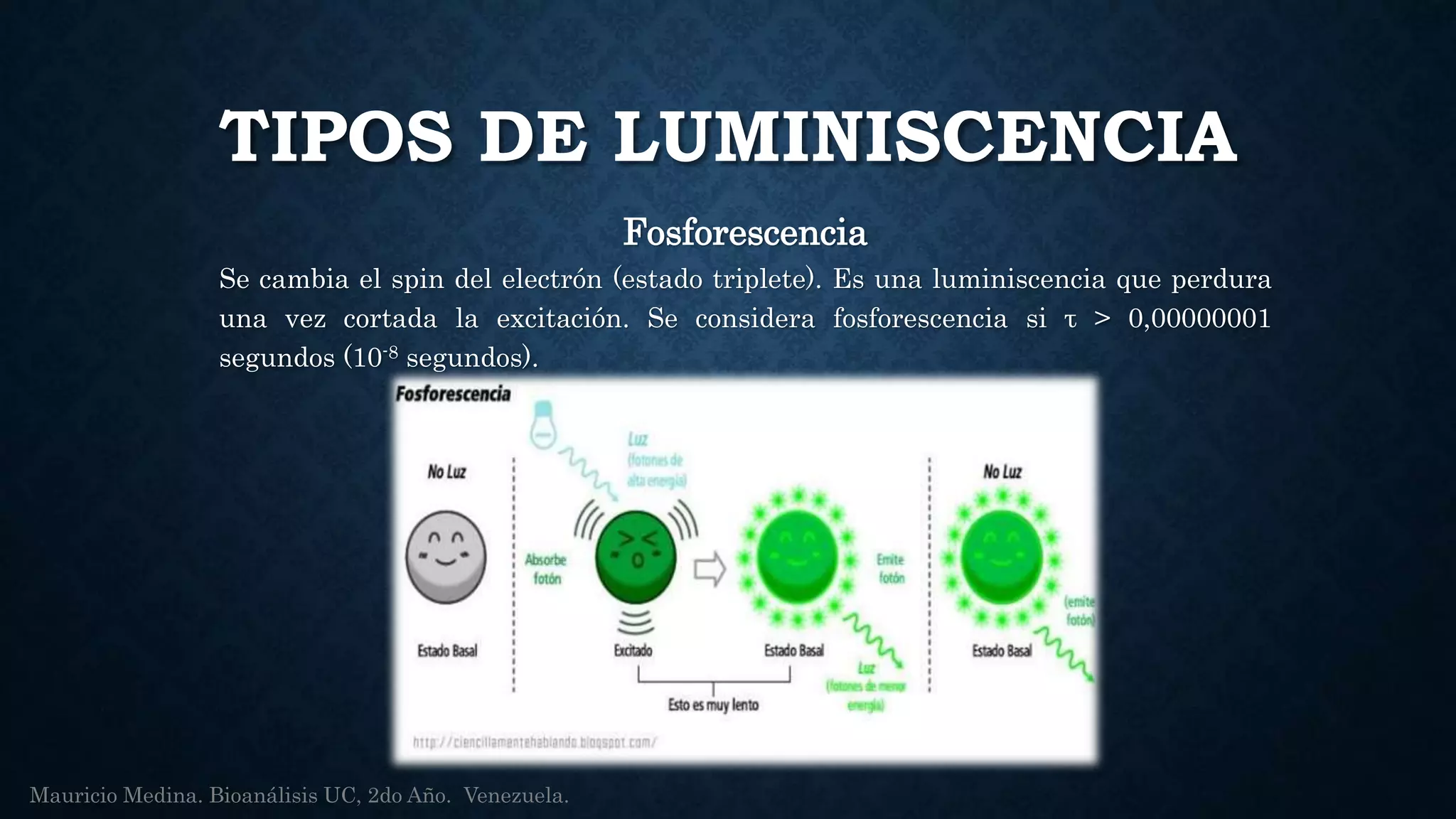 Análisis Instrumental: Luminiscencia y sus tipos. | PPTX | Physics ...