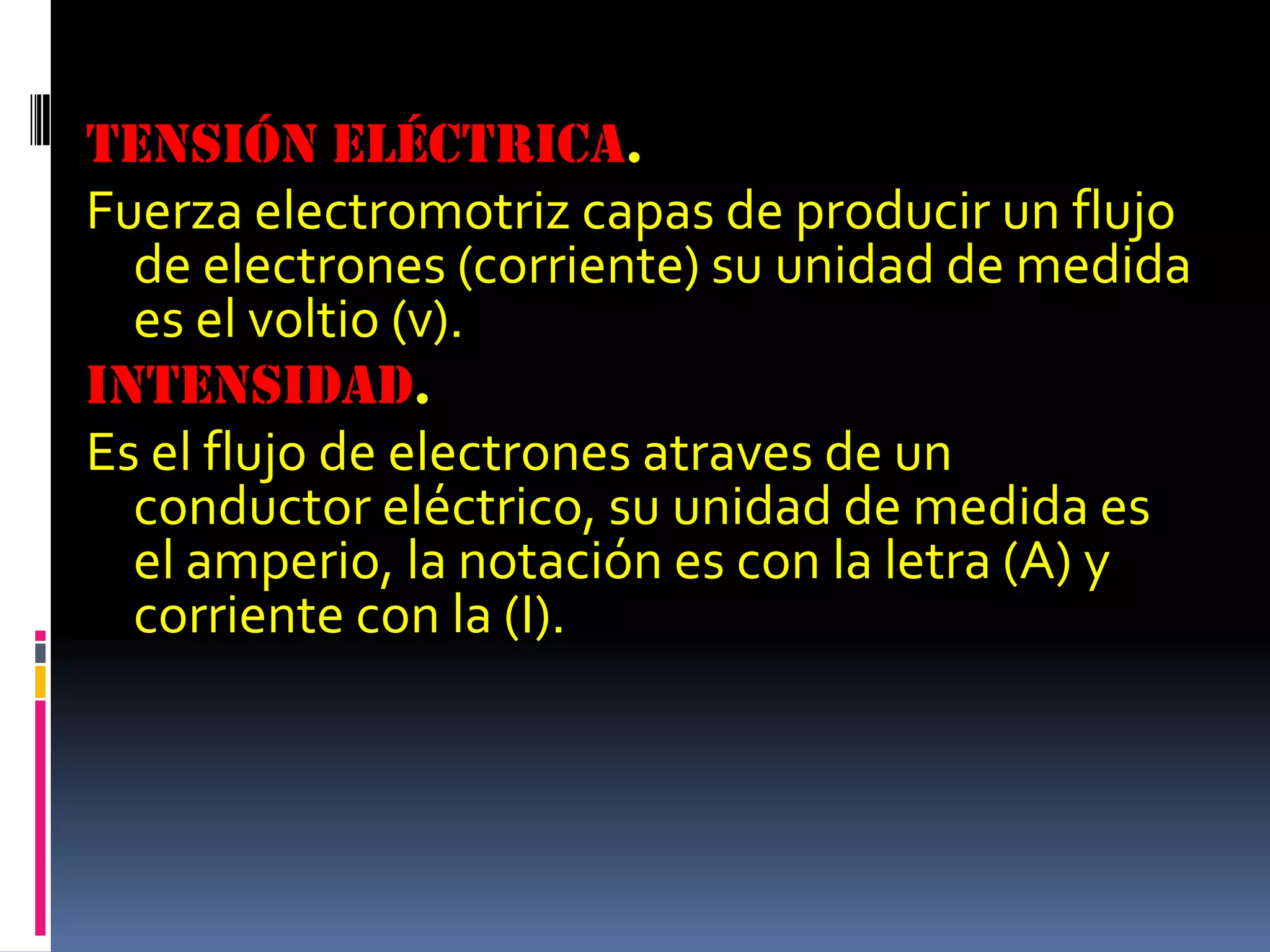 Diapositivas magnitudes electricas | PPTX