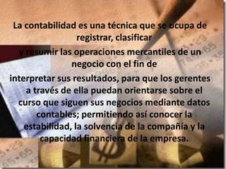 EL MUNDO DE LA CONTABILIDAD | PPTX