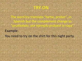 Diapositivas prhasal verbs nancy vargas | PPT