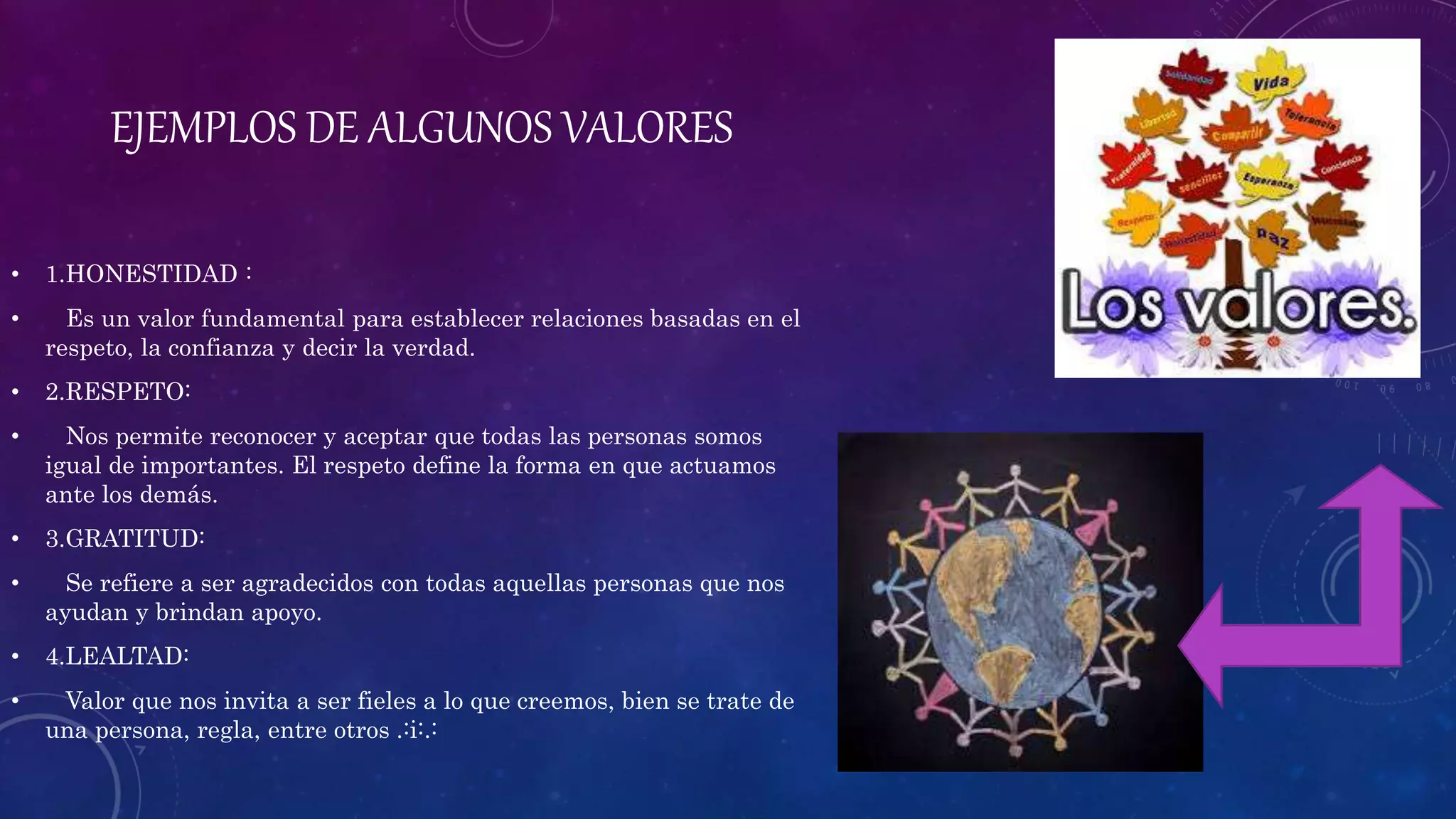 Diapositiva sobre los Valores Morales | PPT