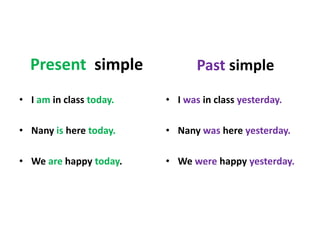 simple past tense | PPTX