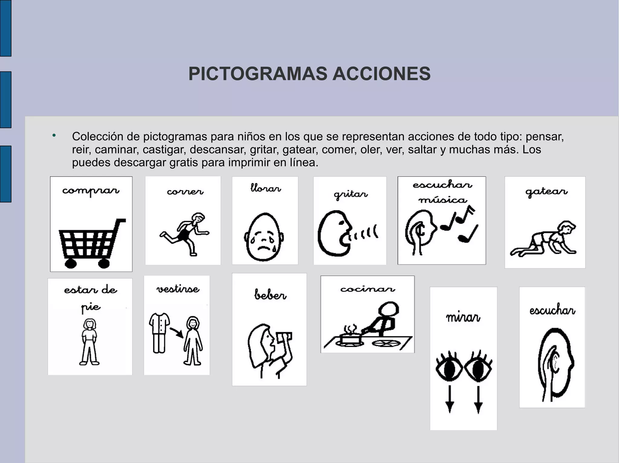 Diapositivas pictogramas | PPT