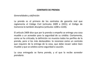 Contrato de prenda | PPTX