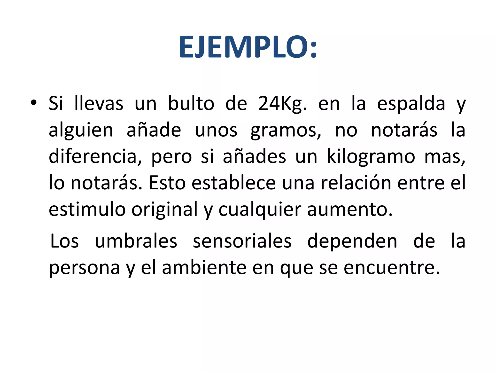 Umbrales Sensoriales | PPTX