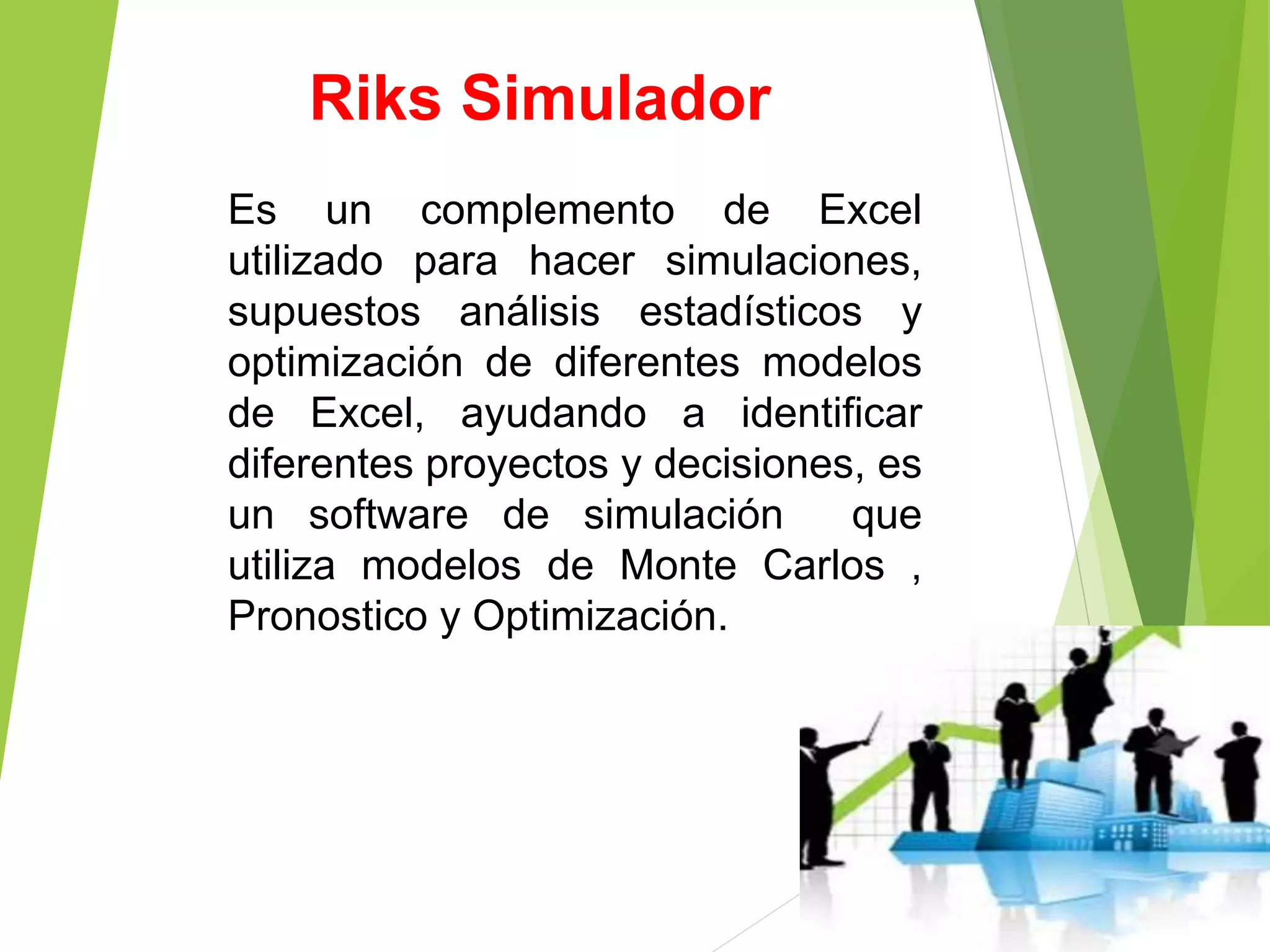 Ventajas y desventajas de los modelos de simulación. @Risk. Por Dreisy Paredes | PPT