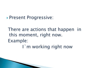Present progressive | PPTX