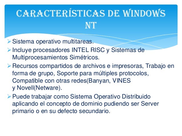 Ventajas De Windows Nt - slingo