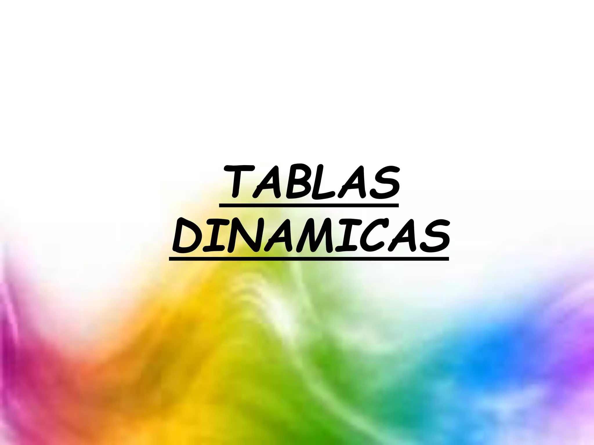 Tablas Dinámicas y Gráficos en Excel | PPTX