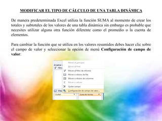 Tablas Dinámicas y Gráficos en Excel | PPTX