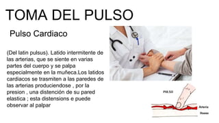 ANATOMIA DE ESPACIO INTERCOSTAL Y MEDICIÓN DE PULSO ARTERIAL | PPTX