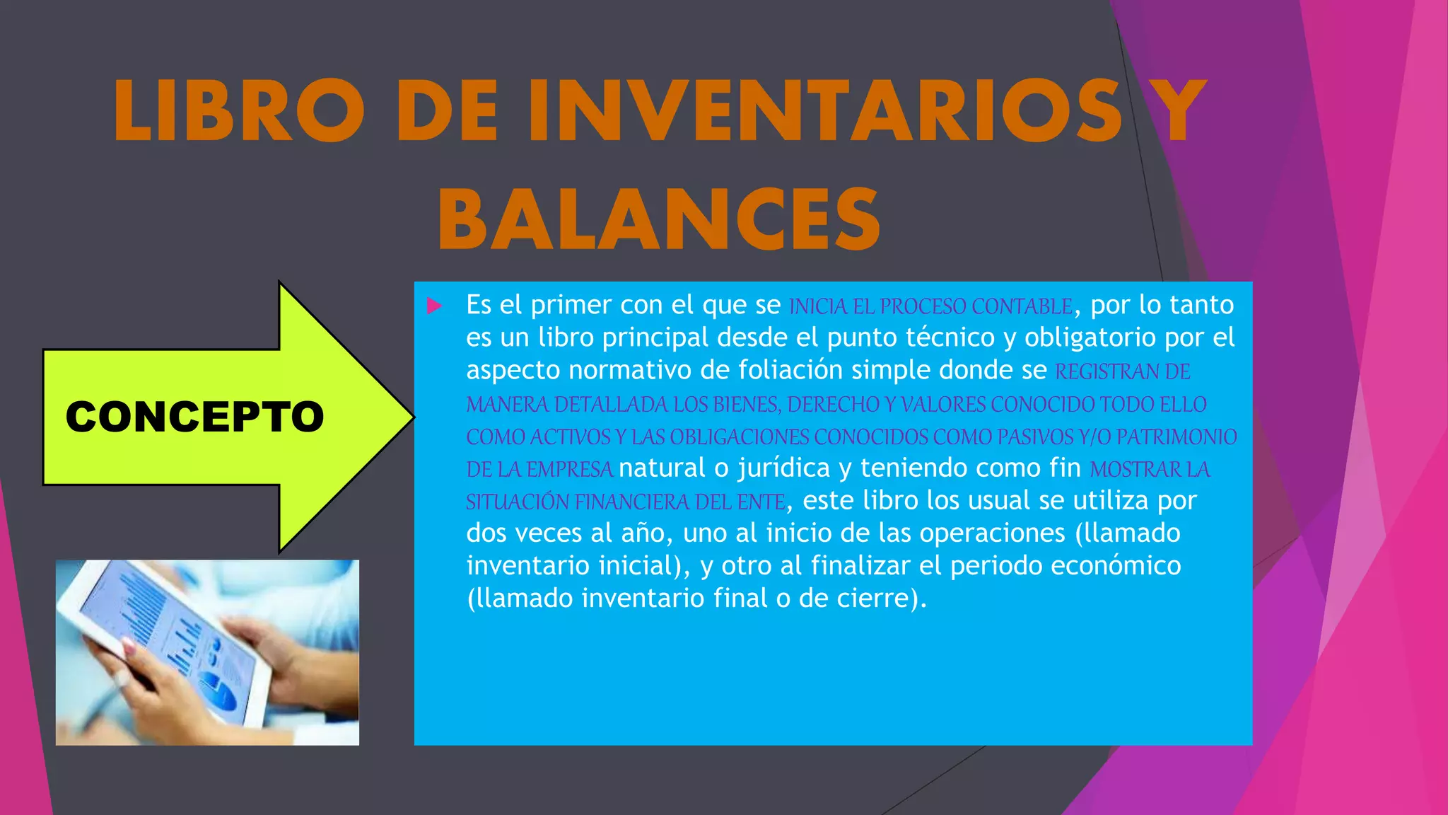 libro de inventario y balances | PPTX