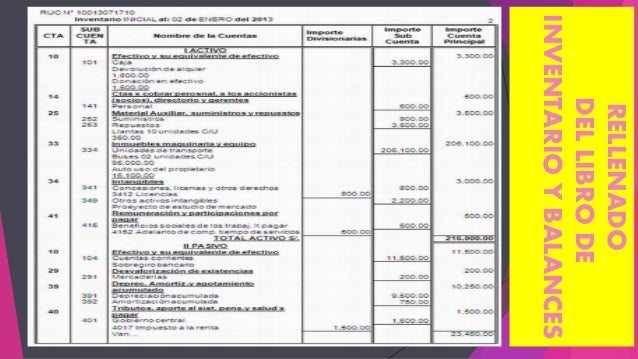 Modelo De Libro De Inventarios Y Balances - Leer un Libro