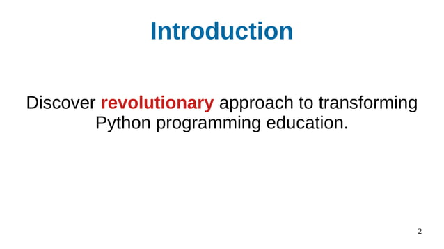 Teaching Python Programming Innovative And Practical Method Pdf Programming Languages