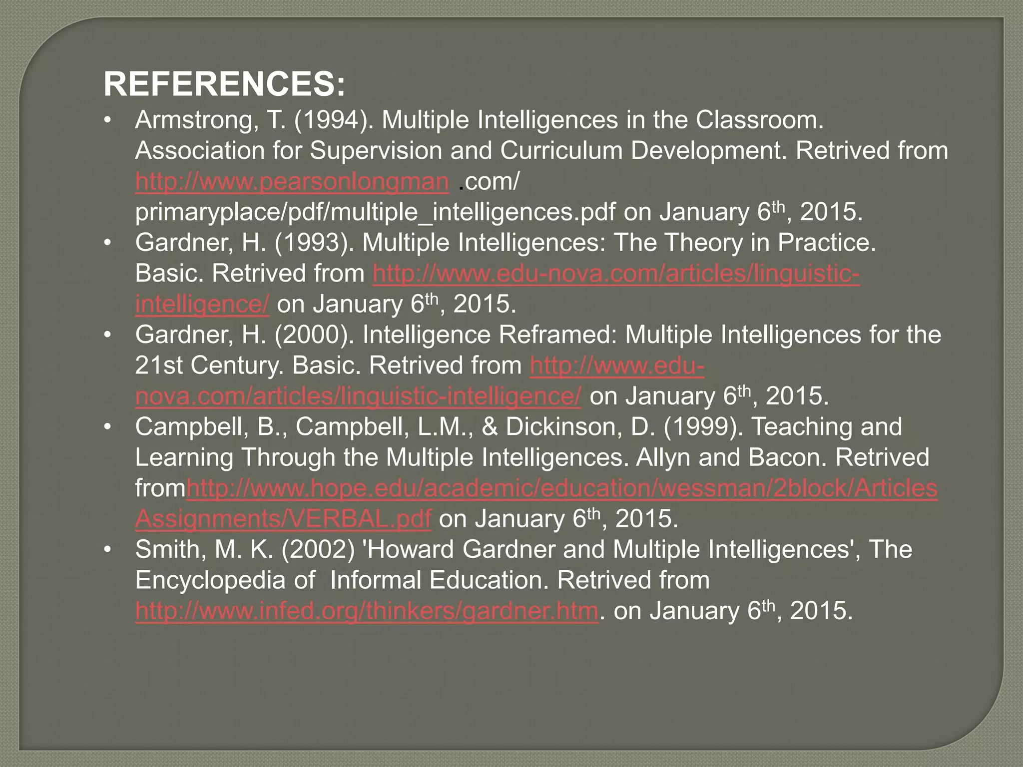 Verbal linguistic intelligence | PPTX