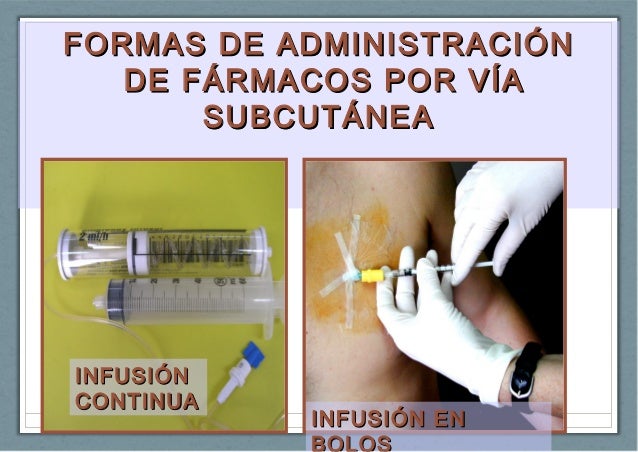 via subcutanea uso en Atención Primaria