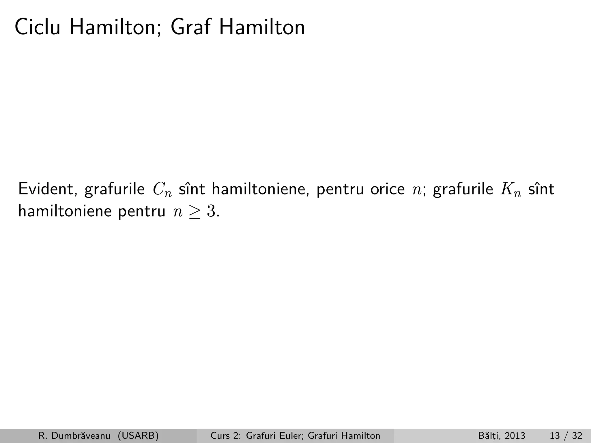 Curs 2: Grafuri Euler; Grafuri Hamilton | PDF