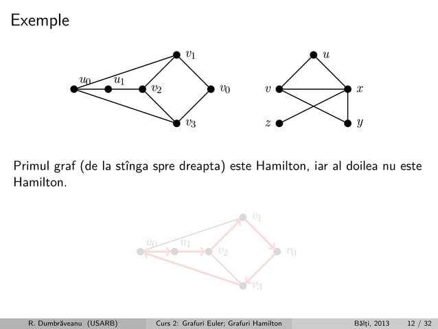 Curs 2: Grafuri Euler; Grafuri Hamilton | PPT