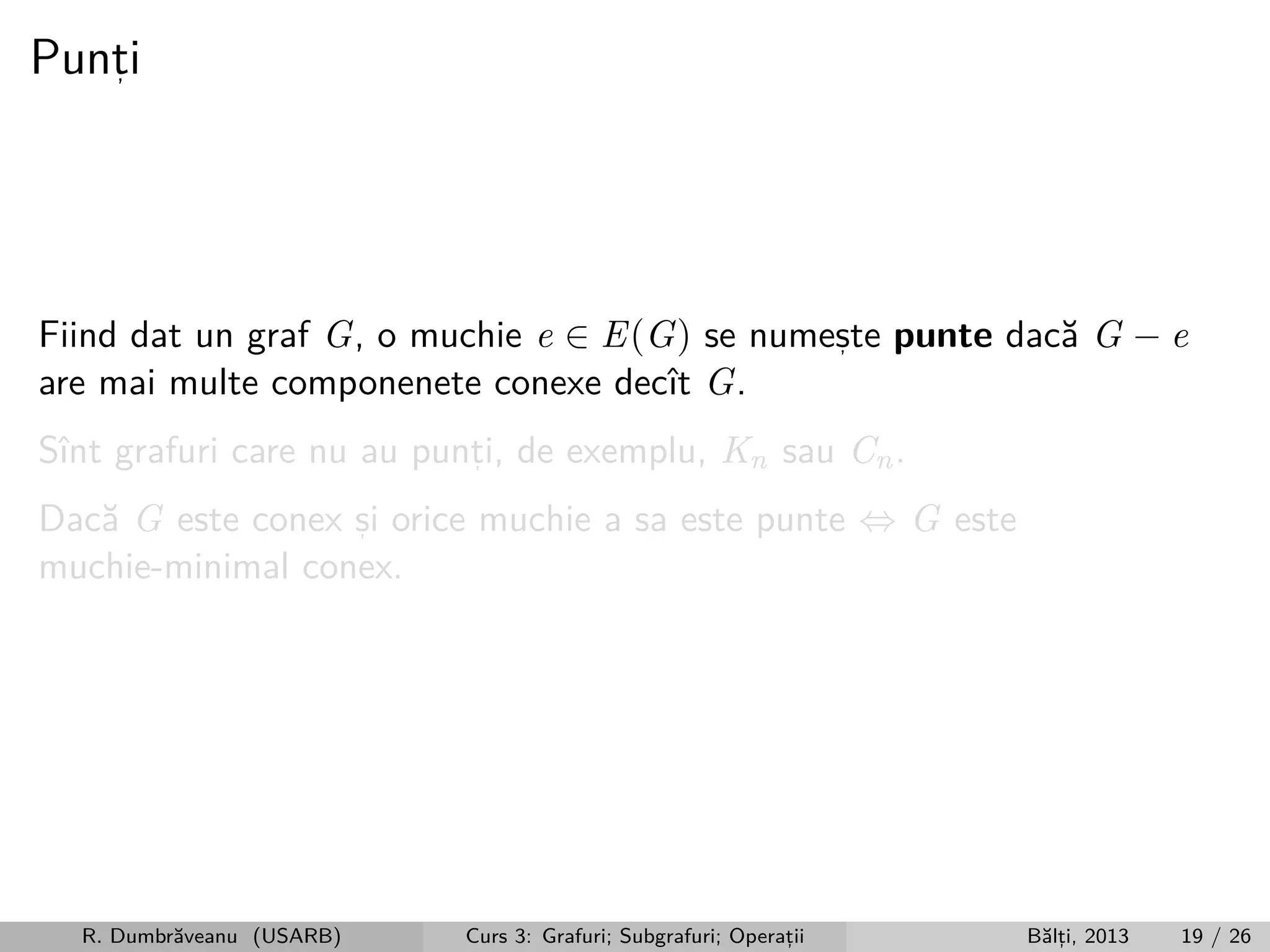 Curs 3: Grafuri; Subgrafuri; Operații | PDF