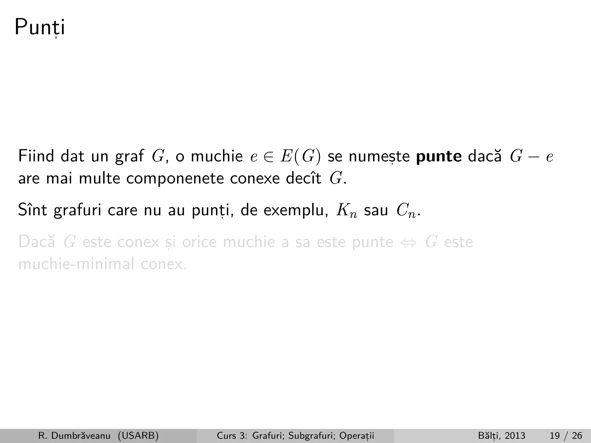 Curs 3: Grafuri; Subgrafuri; Operații | PDF