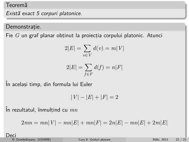 Curs 8: Grafuri planare | PDF
