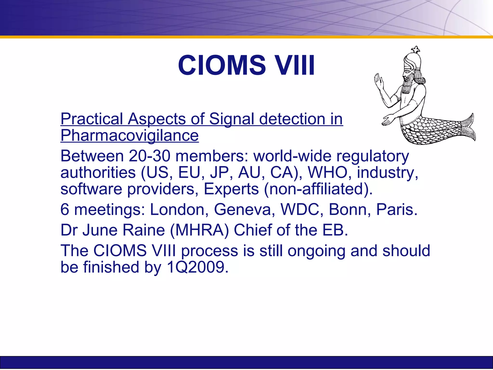 Presentation CIOMS VIII | PPT