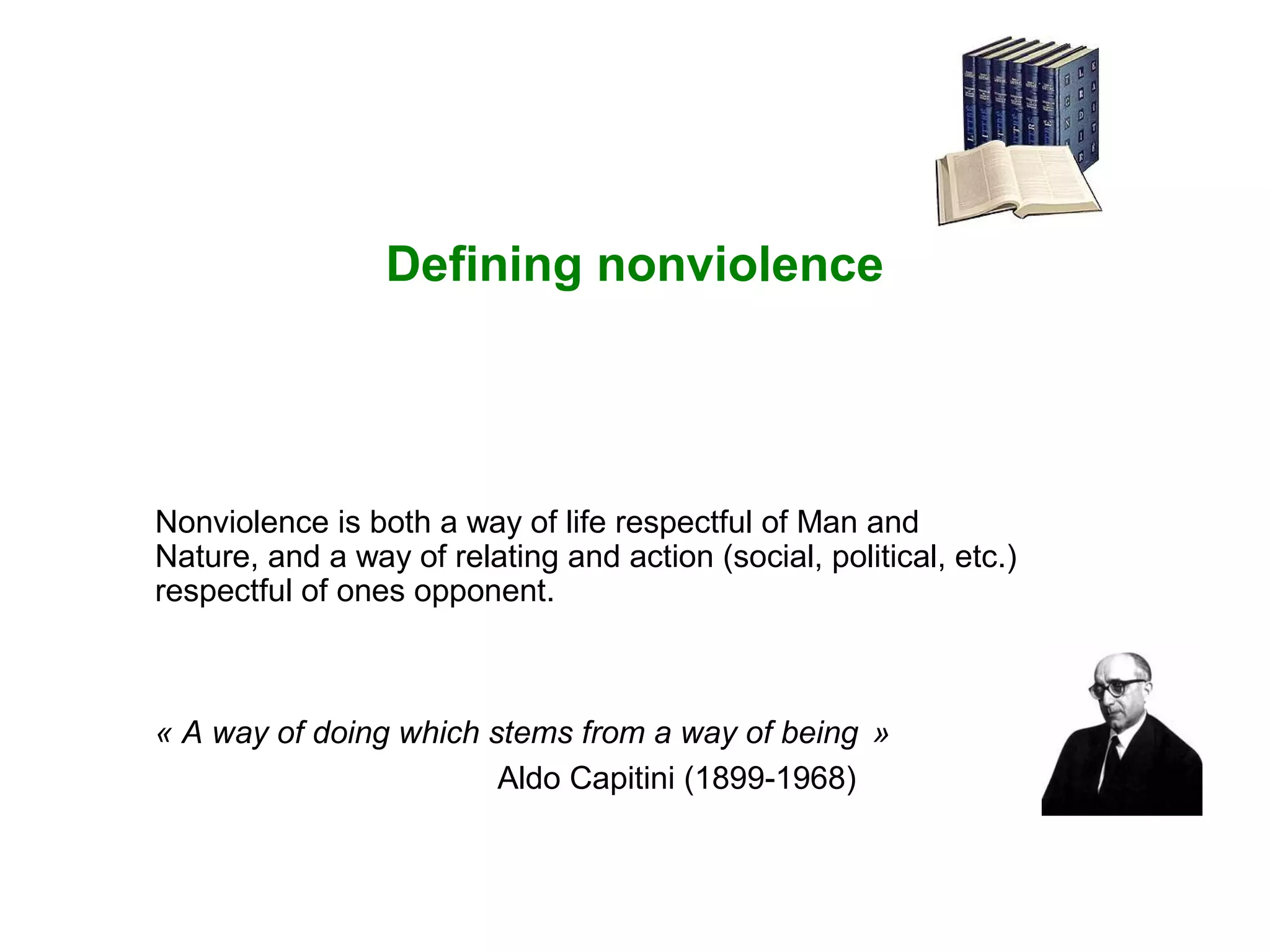 What is nonviolence? | PPT