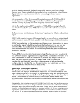Diar agriculture proposal | DOC