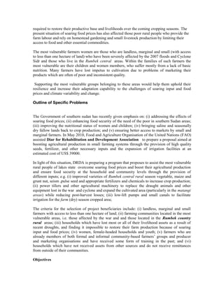 Diar agriculture proposal | DOC