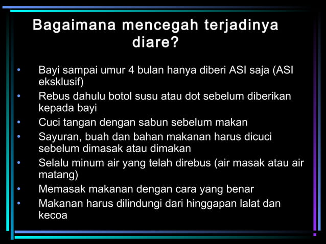 Diare mencret | PPT