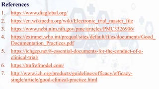 DIA Reference Model a Guidance for Good Document Management and eTMF | PPTX