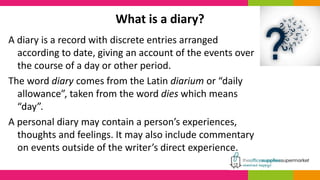 Diaries | PPTX