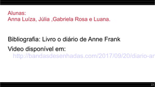 Diario de anne frank quadrinhos | PPT