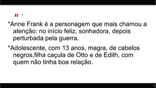 Diario de anne frank quadrinhos | PPT