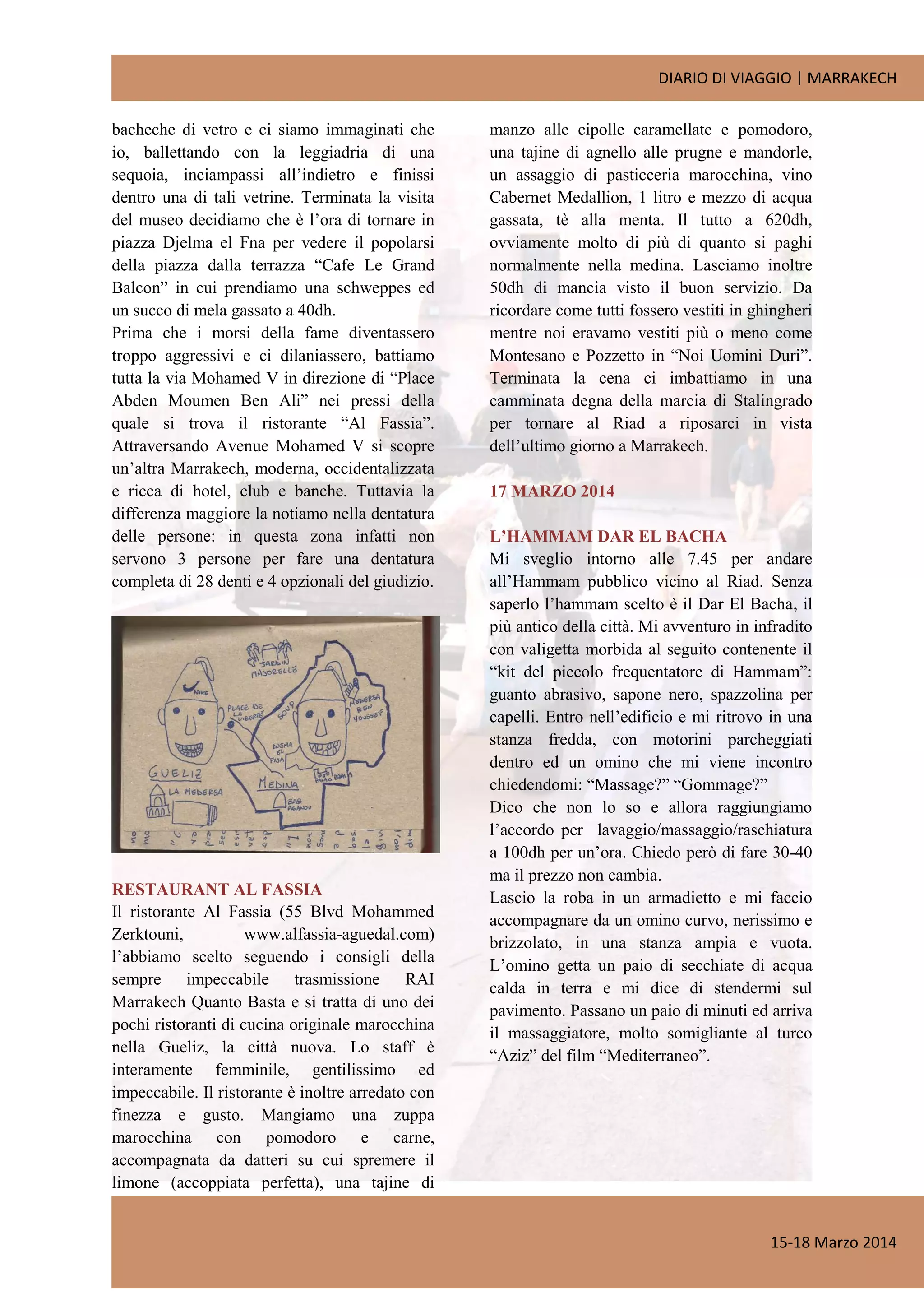 Diario di viaggio marrakech | PDF
