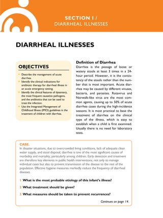 Diarrea and dehydration | PDF