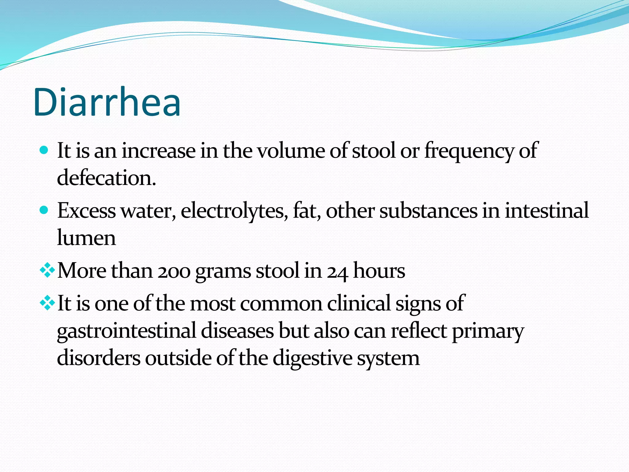 Diarrhea | PPT