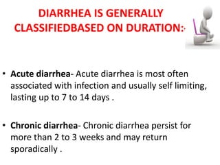 Diarrhea Slide share | PPTX