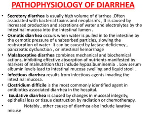 Diarrhea Slide share | PPTX