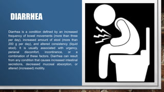 Diarrhea- easy ppt for Nurses | PDF