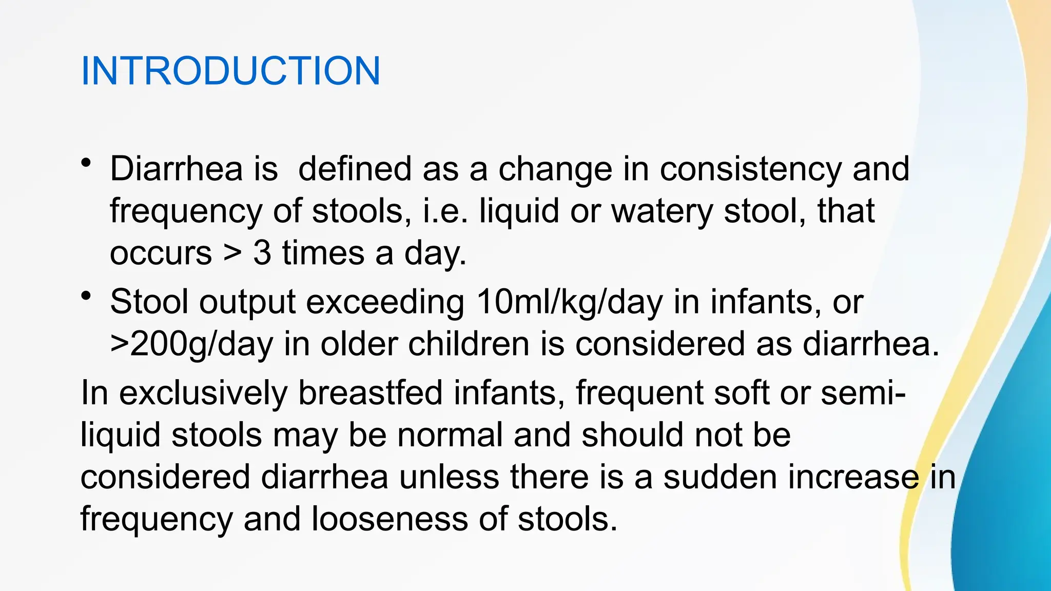 A topic on Pediatric DIARRHEA. pptx | PPTX