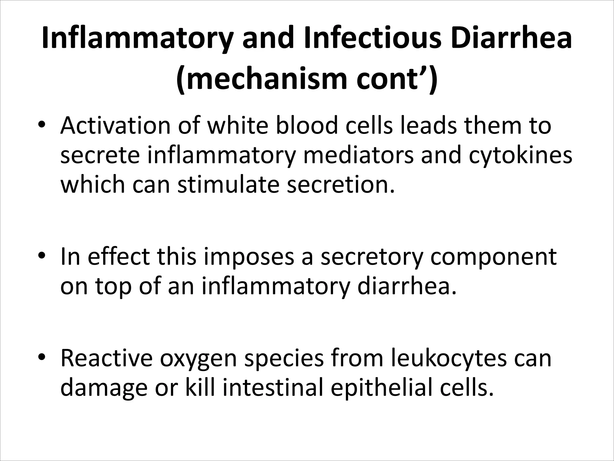 DIARRHEA pathophysiology and management. | PDF