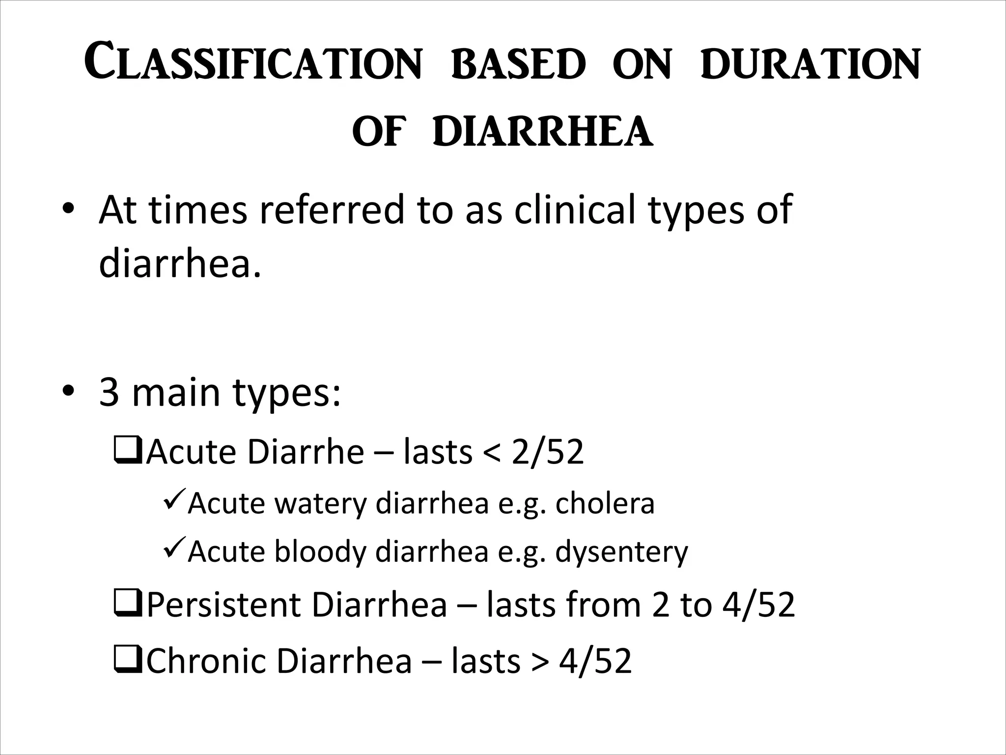 DIARRHEA pathophysiology and management. | PDF