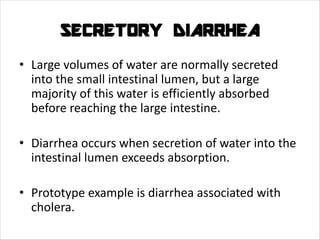 DIARRHEA pathophysiology and management. | PDF