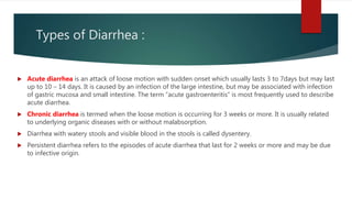 Diarrhea | PPTX