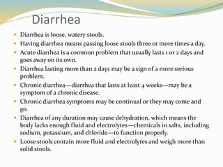 Diarrhea and kidney failure | PPTX