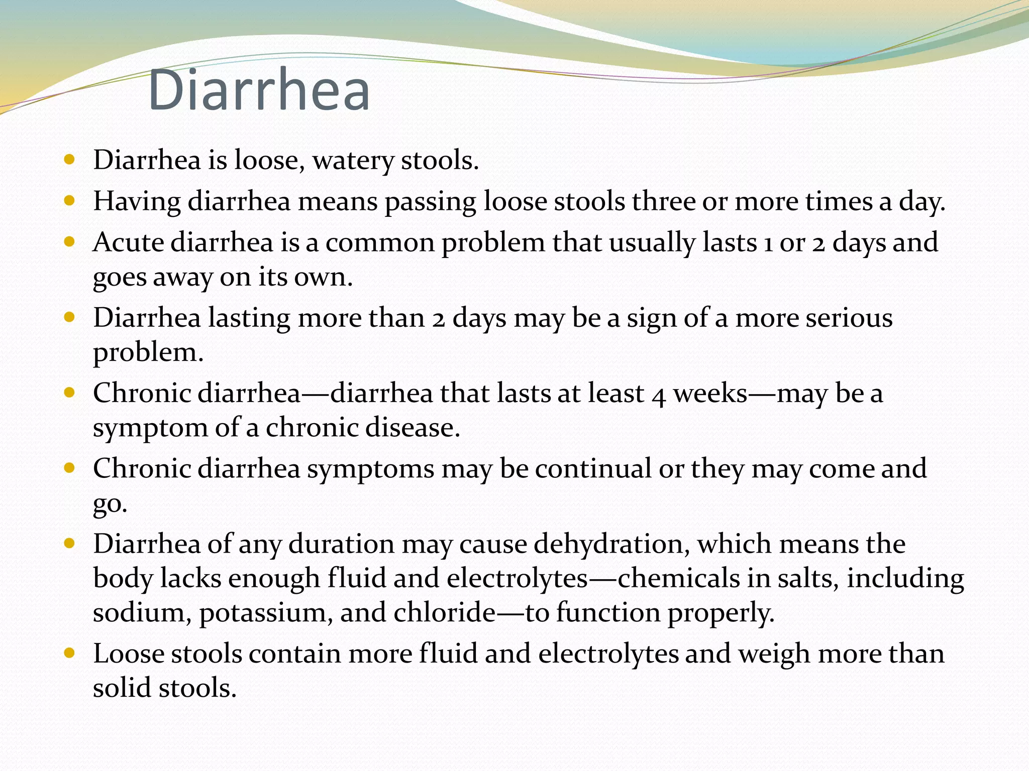 Diarrhea and kidney failure | PPTX