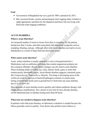 Diarrhea & cholera | PDF