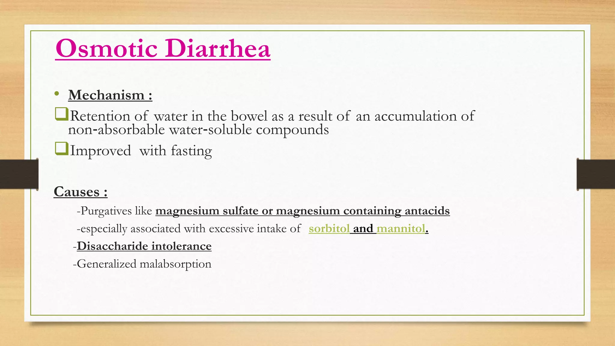 Diarrhea & constipation by dr mohammed hussien | PPT